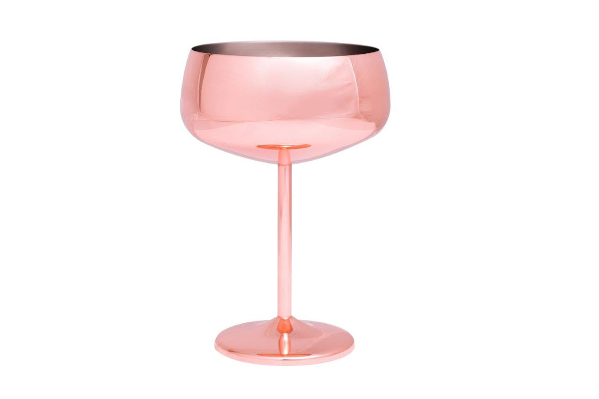 Rose Gold Champagne Coupe Tasteful Living